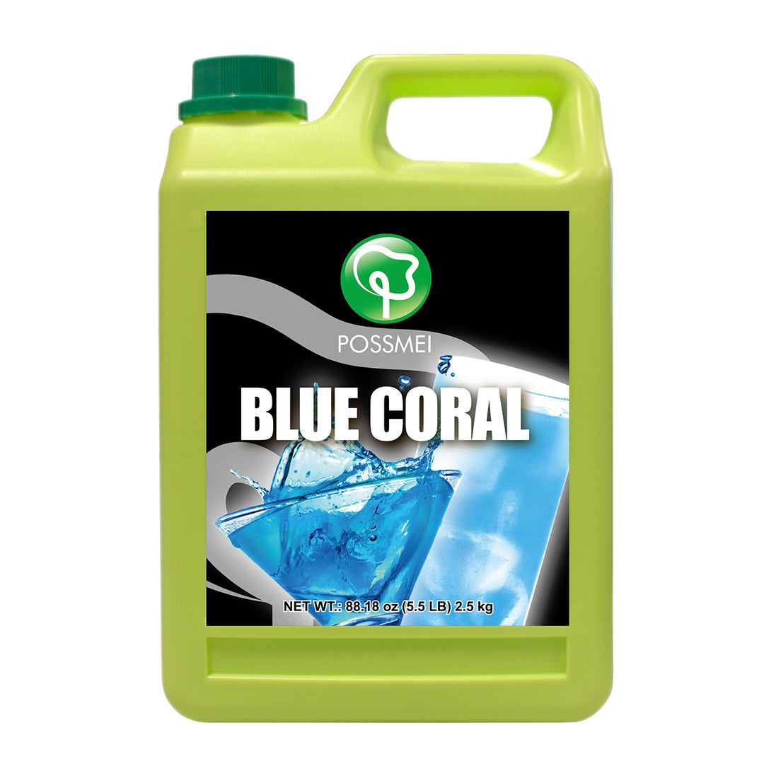 POSSMEI BUBBLE TEA - BLUE CORAL SYRUP | 2.5KG – POSSMEI EU ONLINE SHOP